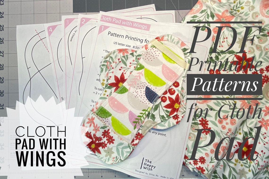 Printable Cloth Pad Sewing Pattern PDF Sewing Pattern for - Etsy