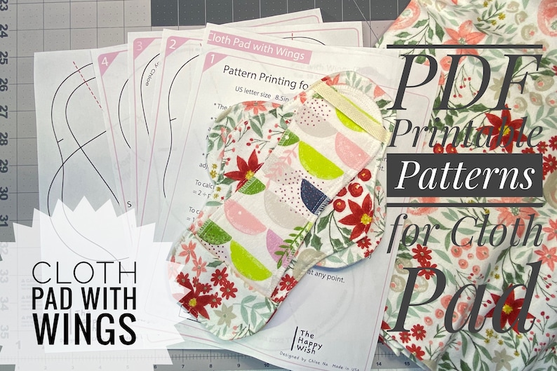 Printable Cloth Pad Sewing Pattern PDF Sewing Pattern for - Etsy
