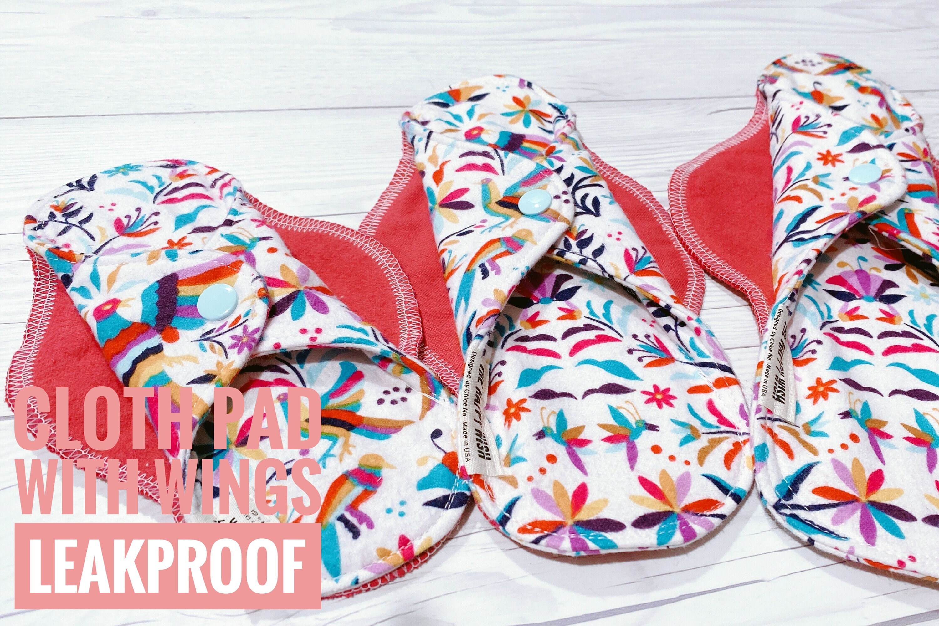 Cloth Pads With Wings PDF Pattern – DIY Reusable Menstrual Pads (8 ...