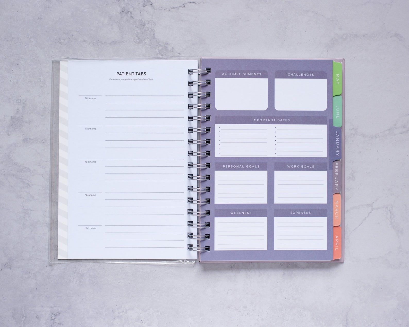 Lilac Planner Sebastian Color Dental and Dental Hygiene Student Planner ...