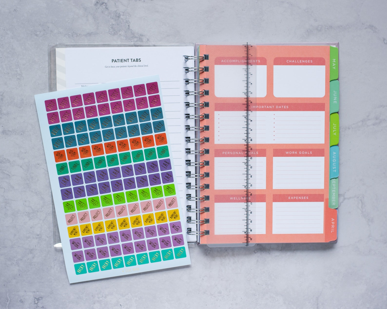 Lilac Planner Sebastian Color Dental and Dental Hygiene Student Planner ...