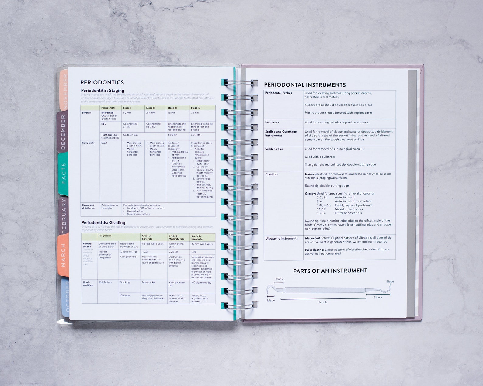 Lilac Planner Ruby Color Dental and Dental Hygiene Assistant Student ...