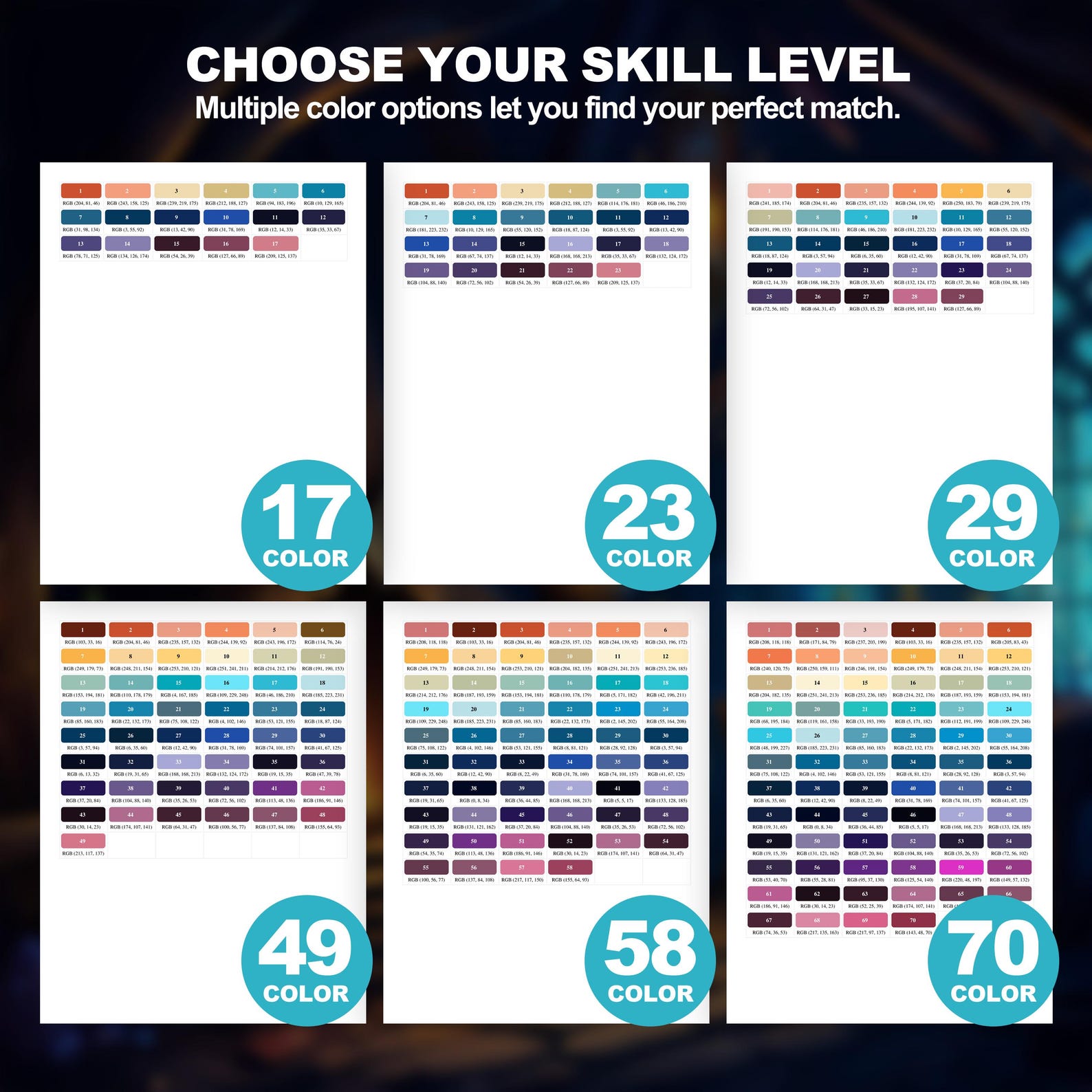 Color by Number Owl (6 Skill Levels): Paint by Numbers Printable ...
