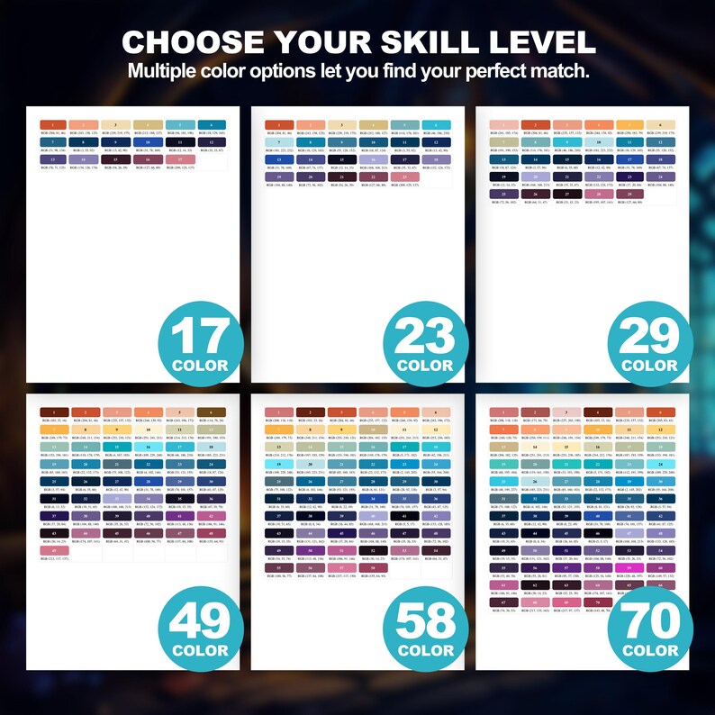 Color by Number Owl (6 Skill Levels): Paint by Numbers Printable ...