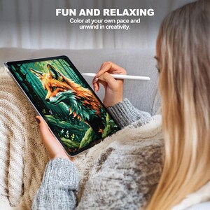 Fox Printable Color by Number (30-color) Digital Download, Digital ...