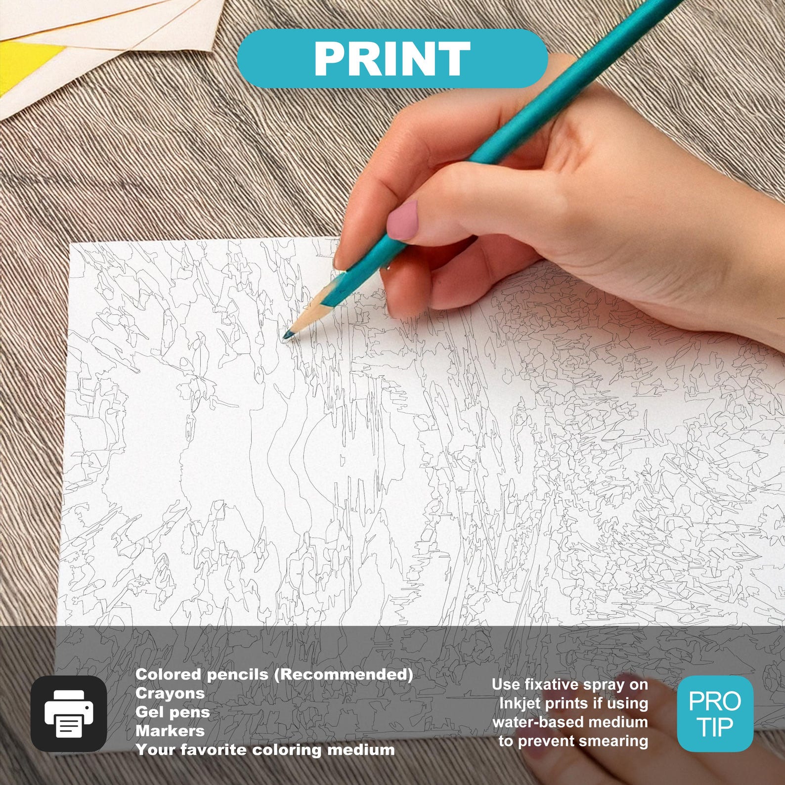 Landscape Color by Number for Adults Paint by Number Printable Coloring ...