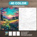 Landscape Color by Number for Adults Paint by Number Printable Coloring ...
