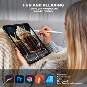 Color by Number for Adults Printable Root Beer Float Coloring Page ...