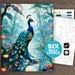 Color by Number Peacock Paint by Numbers Printable Digital Download ...