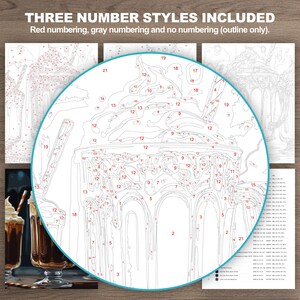 Color by Number for Adults Printable Root Beer Float Coloring Page ...