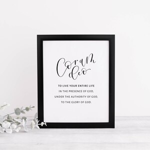 Coram Deo Christian Wall Art for Home Office Church Decor Pastor Gift ...