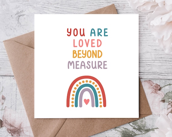 You Are Loved Beyond Measure Bible Verse Card Scripture - Etsy