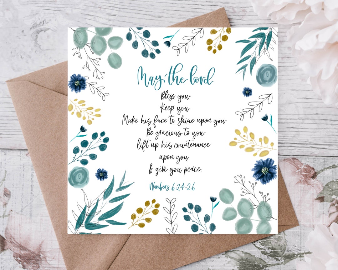 Aaronic Blessing Numbers 6:24-26 May the Lord Bless You and Keep You ...