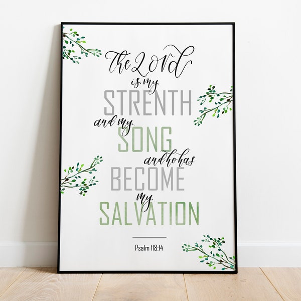 Lord is My Strength - Etsy UK