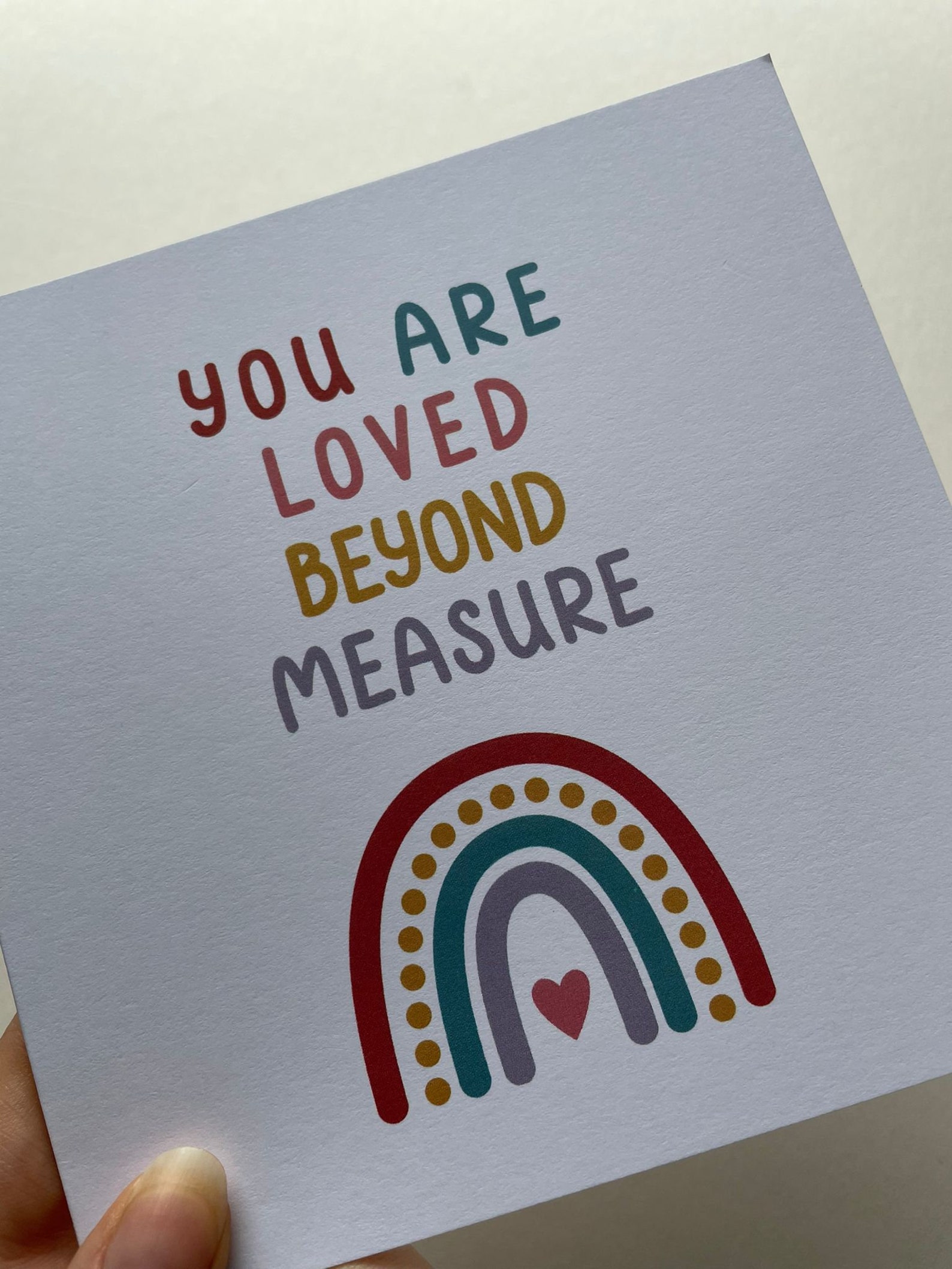 You Are Loved Beyond Measure Bible Verse Card Scripture | Etsy