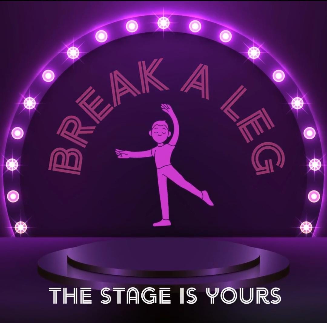 Break a Leg Ecard – Theatre Opening Night - Good Luck Animated ...