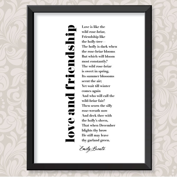 Emily Bronte - Etsy UK