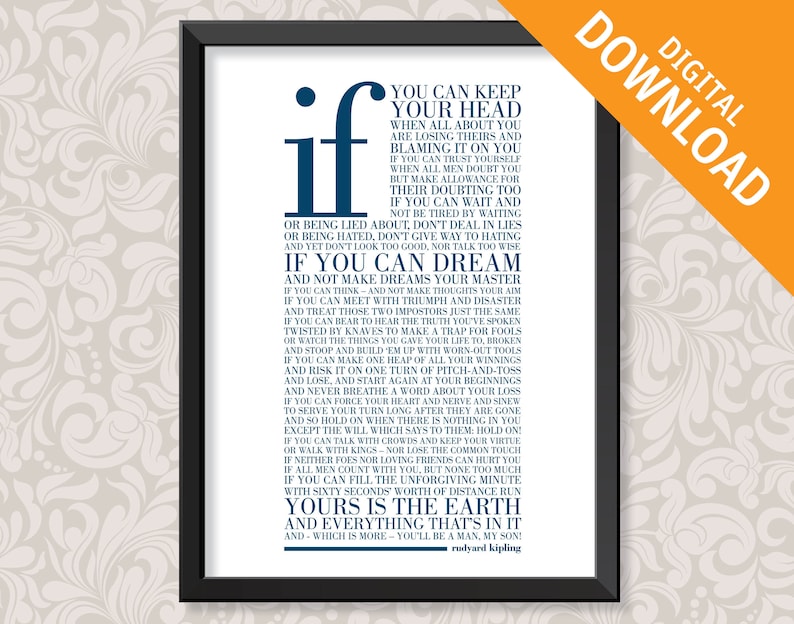 If by Rudyard (A3) Print Digital Download in 5 Colours - Etsy UK