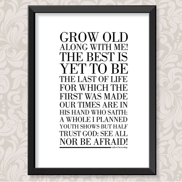 Grow Old Together - Etsy