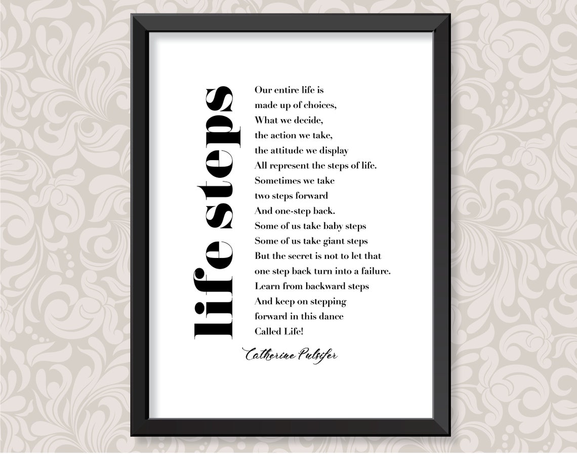 Life Steps by Catherine Pulsifer 2 Sizes: A4 and A3 - Etsy UK