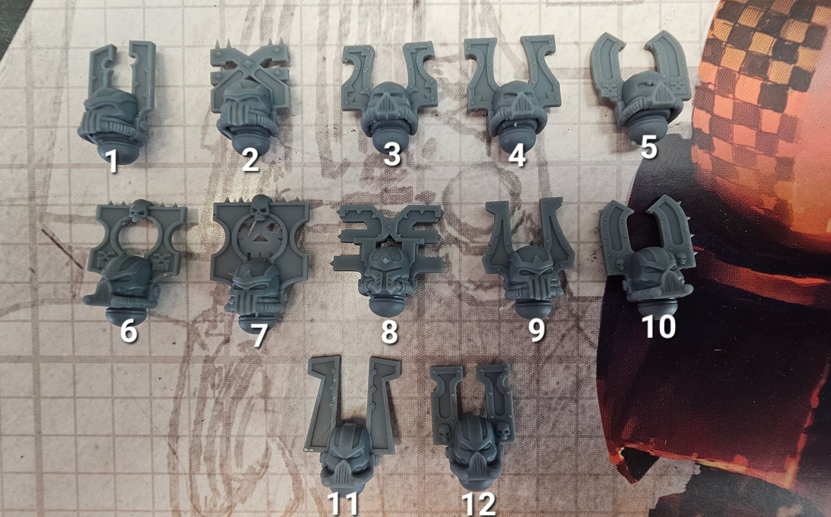 Chaos Space Marine Heads - Etsy