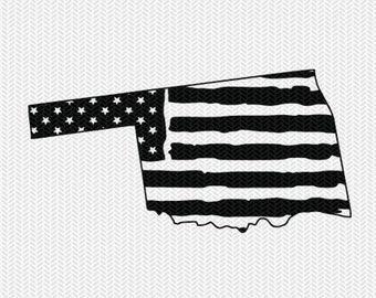 Oklahoma Flag Svg - Etsy