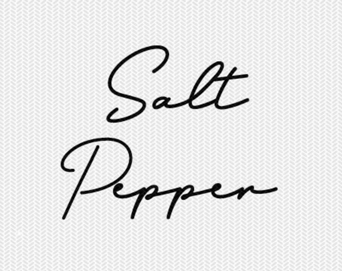 Salt and Pepper Labels Svg Pantry Labels Svg Dxf Cut File Svg - Etsy ...