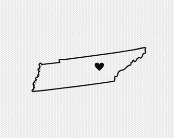 Tennessee Outline | Etsy