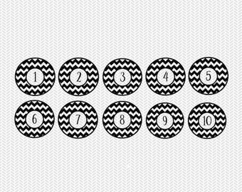 Chevron number | Etsy