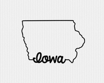 Iowa svg | Etsy