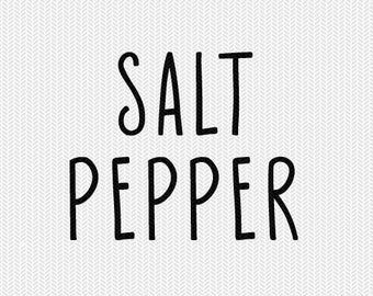 Salt Pepper Labels | Etsy