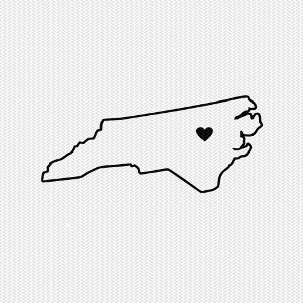 North Carolina Svg - Etsy