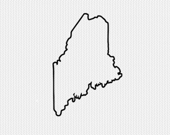 Maine Silhouette | Etsy