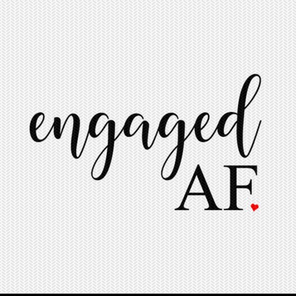 Engaged Svg - Etsy