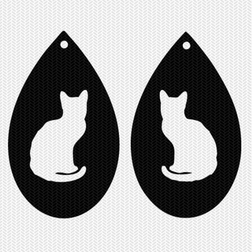 Heart Earring Template SVG Cut File | Etsy