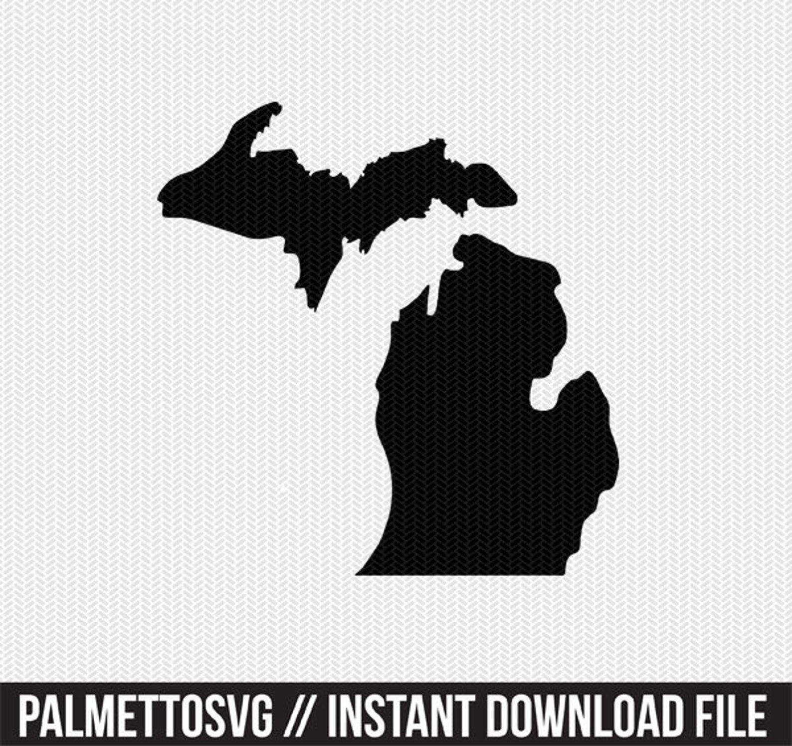 Michigan svg dxf jpeg png file stencil state cut file | Etsy
