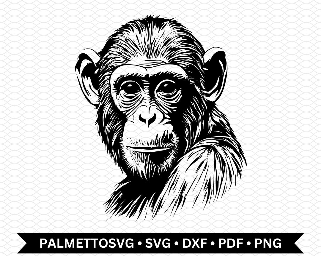 Monkey Svg, Monkey Dxf File, Monkey Cut File, Monkey Png, Monkey Clip ...