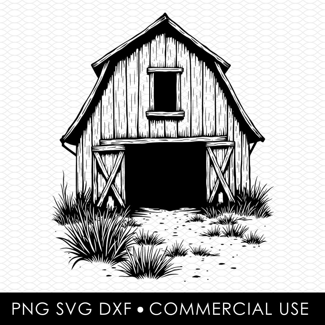 Barn Svg, Barn Png, Barn Dxf, Barn Cut File, Svg Designs, Laser Cut ...