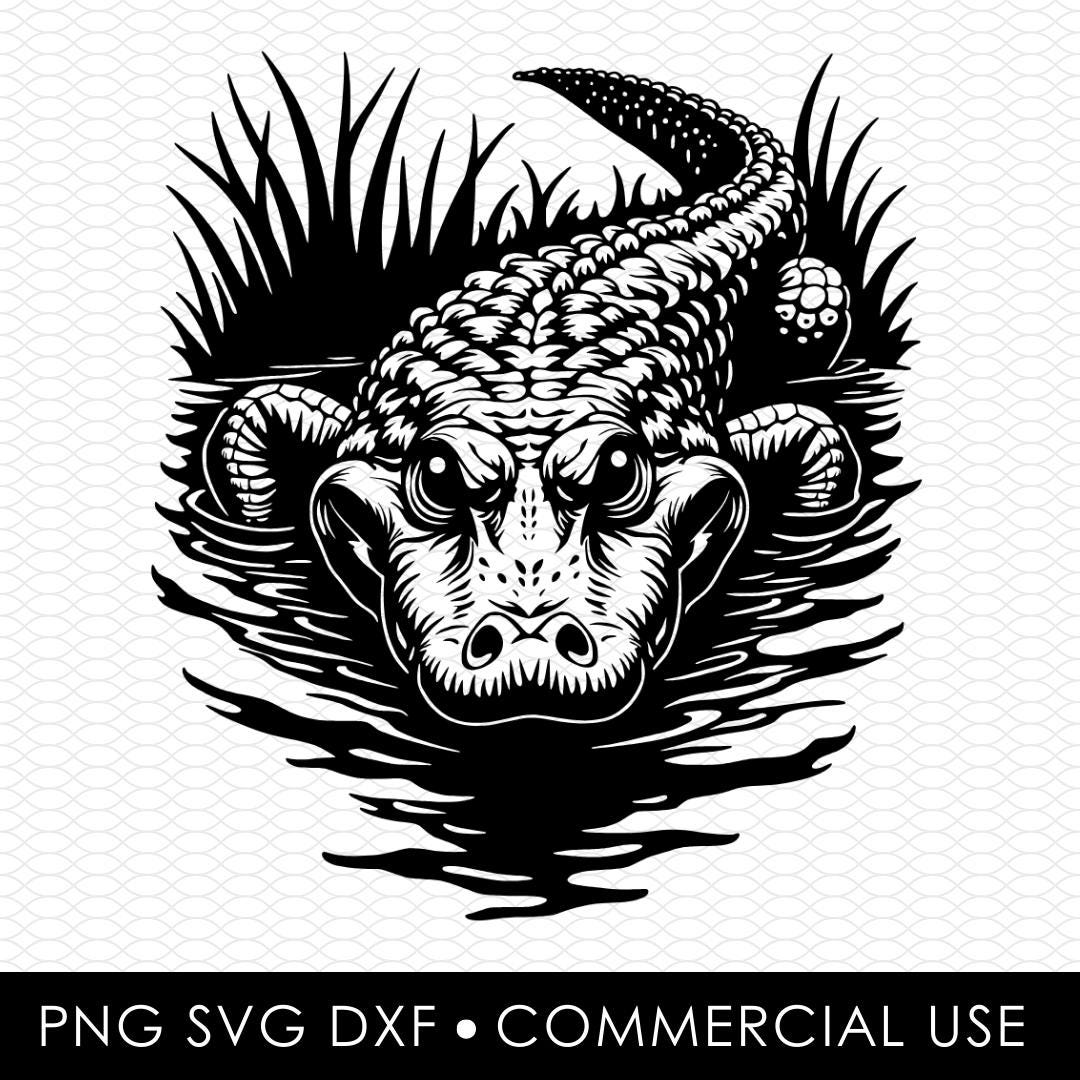 Alligator Svg, Alligator Png, Alligator Cut File, Alligator Dxf ...
