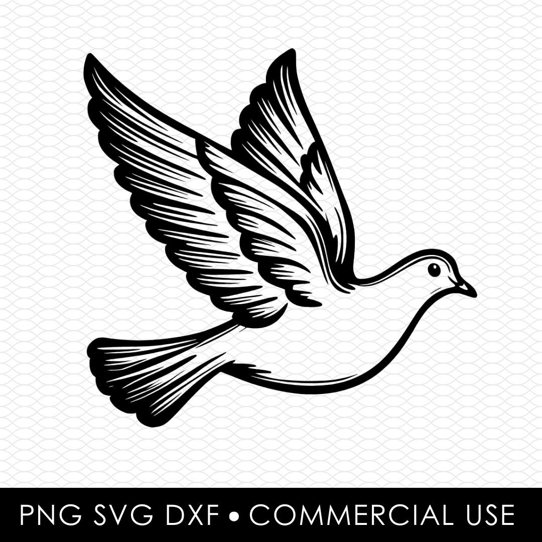 Dove Svg, Dove Dxf, Dove Png, Dove Cut File, Dove Sublimation Designs ...