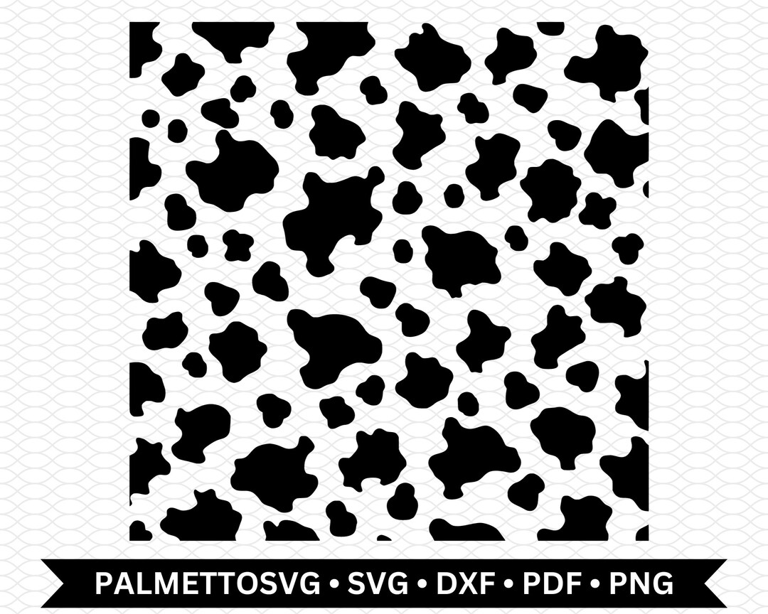 Cow pattern svg, cow pattern dxf file, cow pattern cut file, cow ...