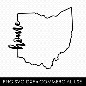 Ohio Home Svg Png, Sublimation Designs, Png Designs, Svg Designs, Laser ...