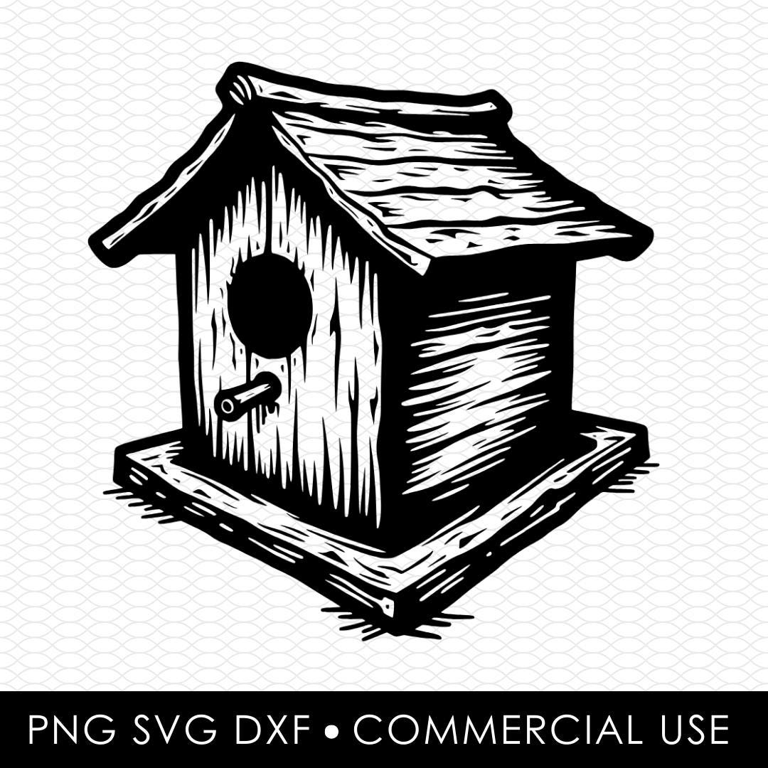Bird House Svg, Bird House Png, Bird House Cut File, Bird House Dxf ...