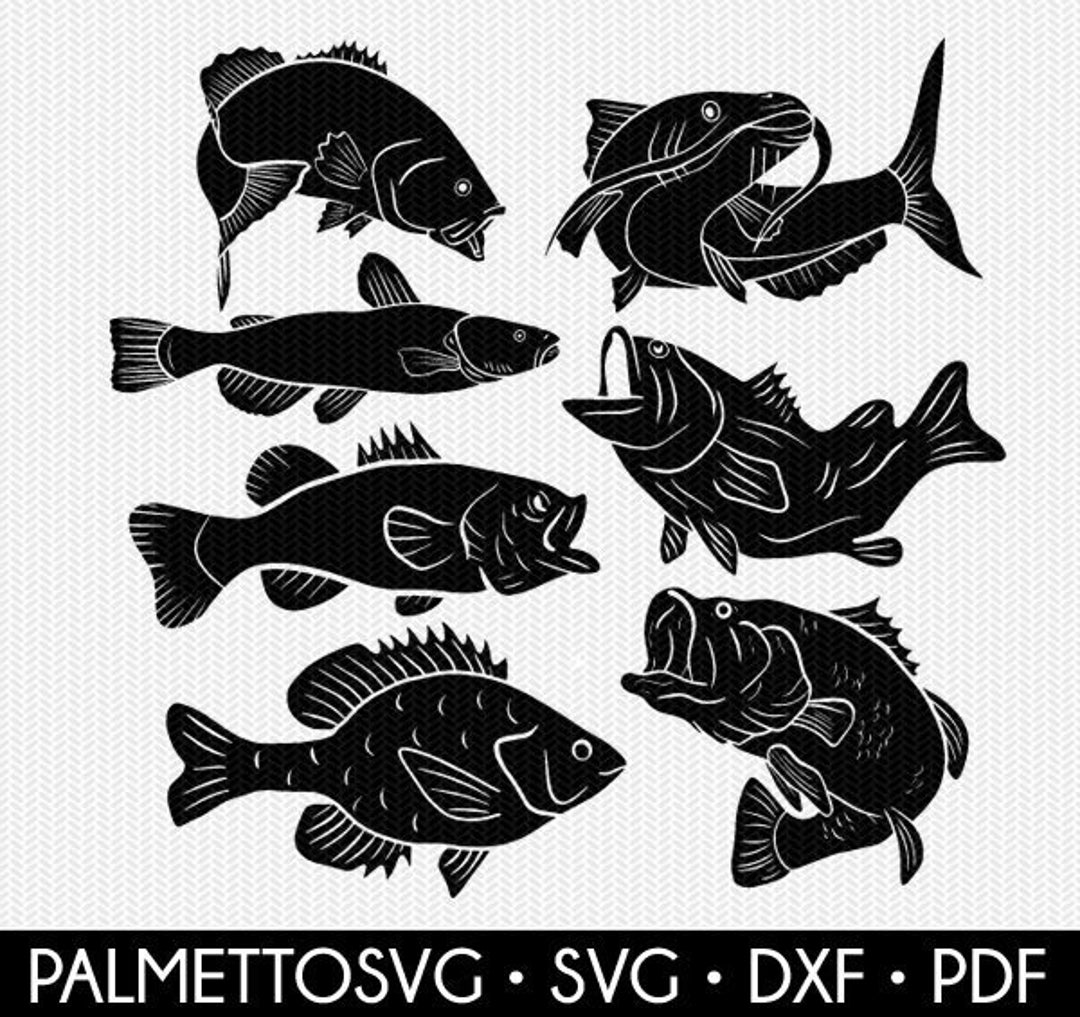 Fishing Svg Fish Svg Fish Dxf Fishing Dxf Fishing Cut - Etsy UK