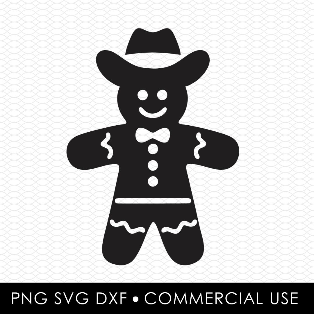 Cowboy Gingerbread Man Svg Png, Sublimation Design, Png Design, Svg ...