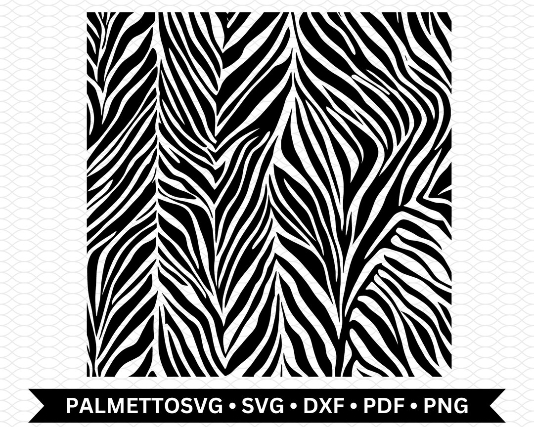 Zebra Print Pattern Svg, Zebra Print Dxf File, Zebra Print Cut File ...
