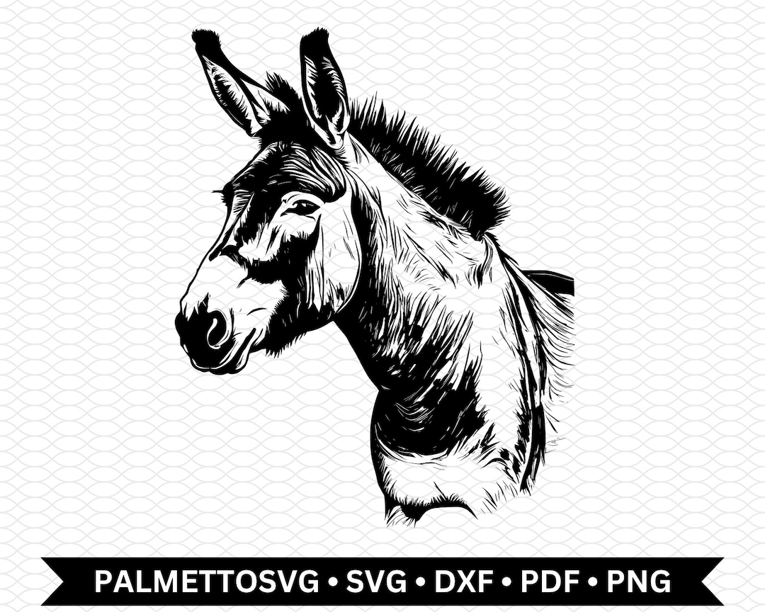 Donkey Svg, Donkey Dxf, Donkey Cut File, Donkey Png, Svg Files for ...