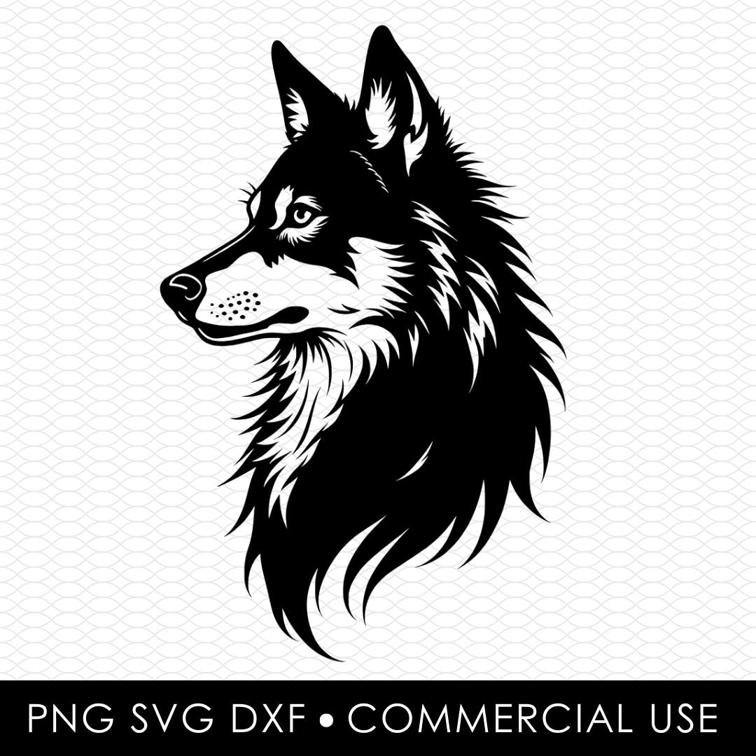 Lobo svg, lobo png, lobo dxf, arquivo de corte de lobo, design de lobo ...