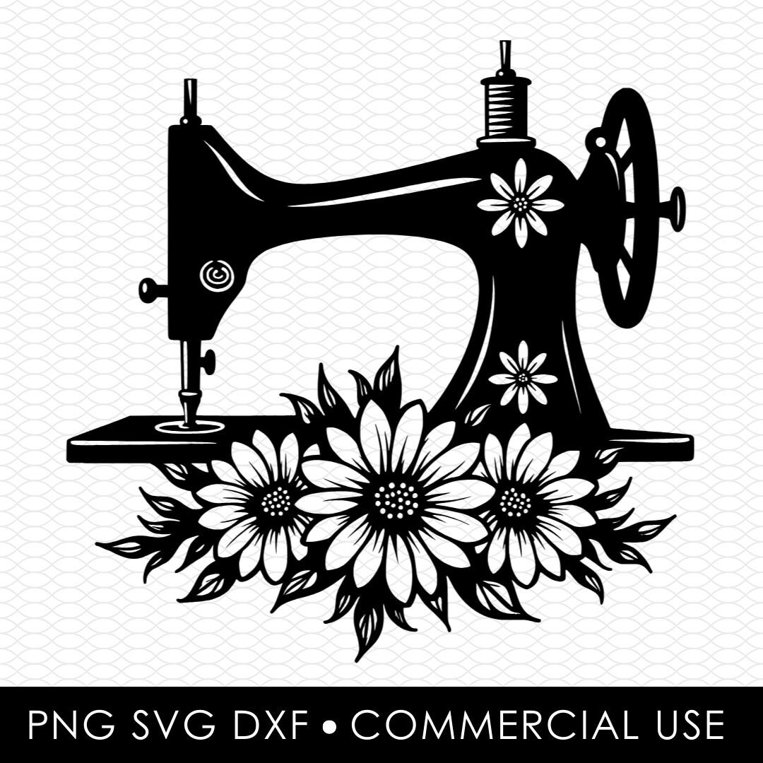 Sewing Machine Svg Dxf Png, Laser Cut File, Sublimation Design, Svg Cut ...