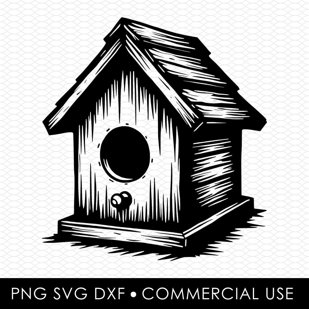 Bird House Svg, Bird House Png, Bird House Cut File, Bird House Dxf ...